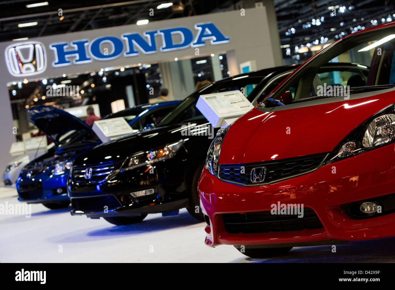 2013 Honda vehicles on display at the 2013 Washington, DC Auto Show ...