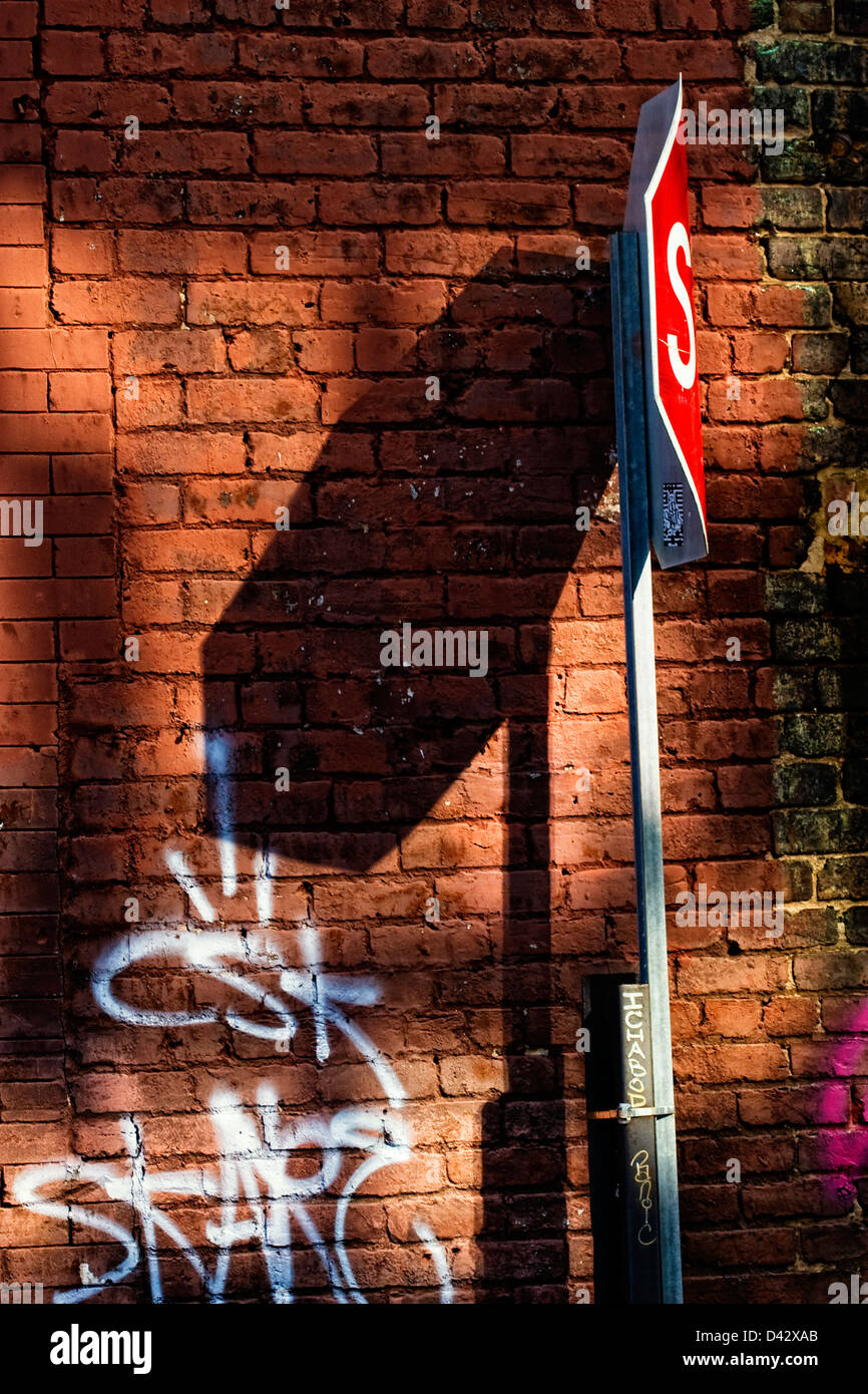 Graffiti stop sign hi-res stock photography and images - Alamy