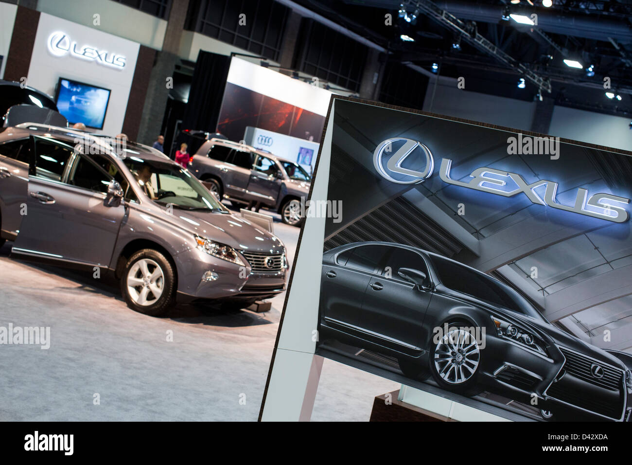 A Lexus RX SUV super car on display at the 2013 Washington, DC Auto ...