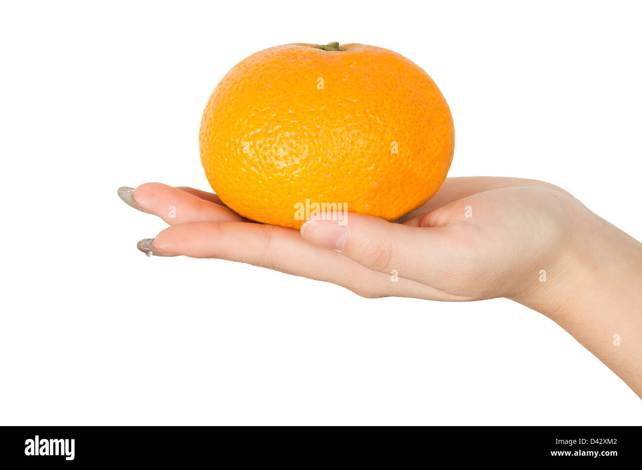 Fingers hold fruit hi-res stock photography and images - Alamy