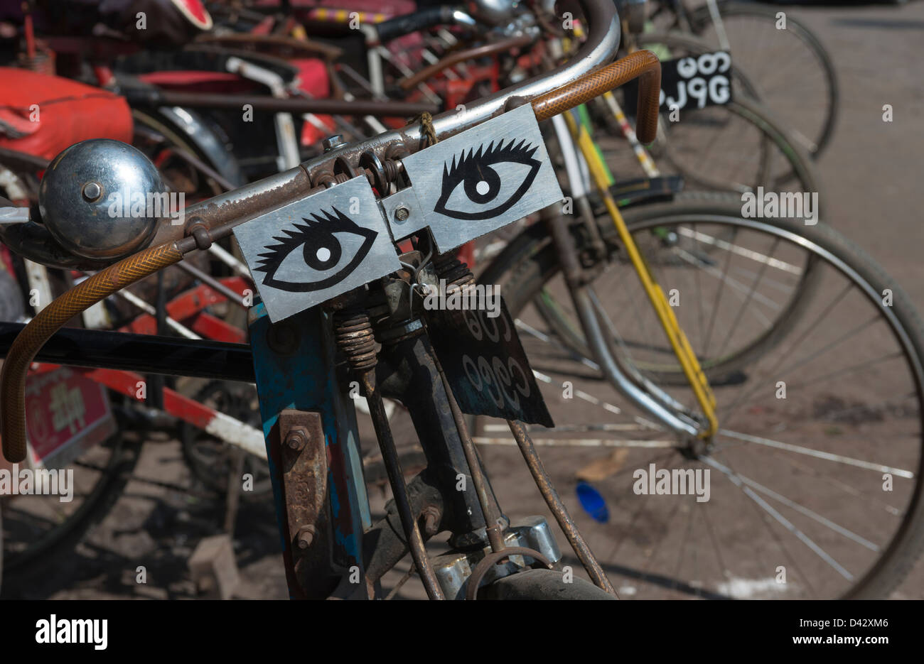 Burmese rickshaw hi-res stock photography and images - Alamy