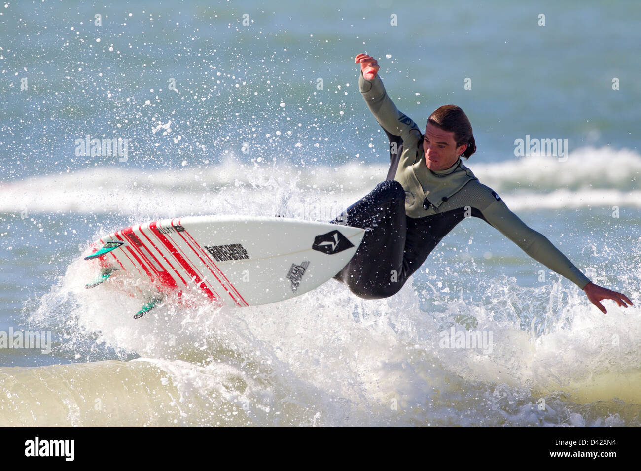 Male surfer doing cool tricks hi-res stock photography and images - Alamy