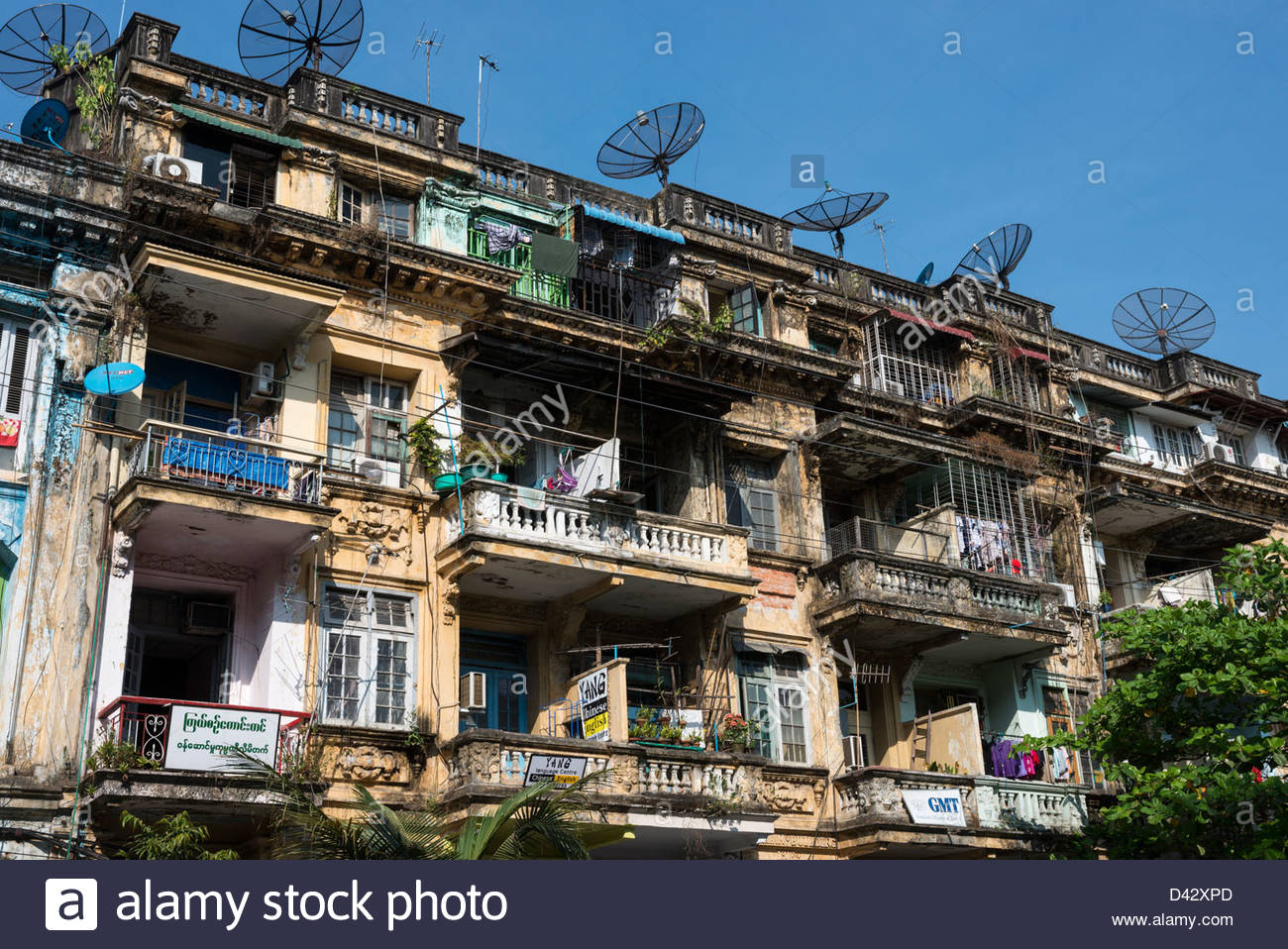 Old Colonial Building In Burma Stock Photos & Old Colonial Building In ...