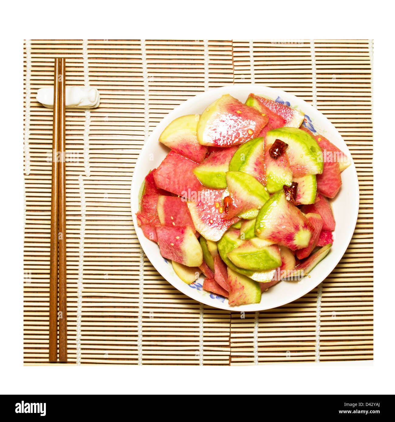 Salad fresh sweet radish, Chinese food Stock Photo - Alamy