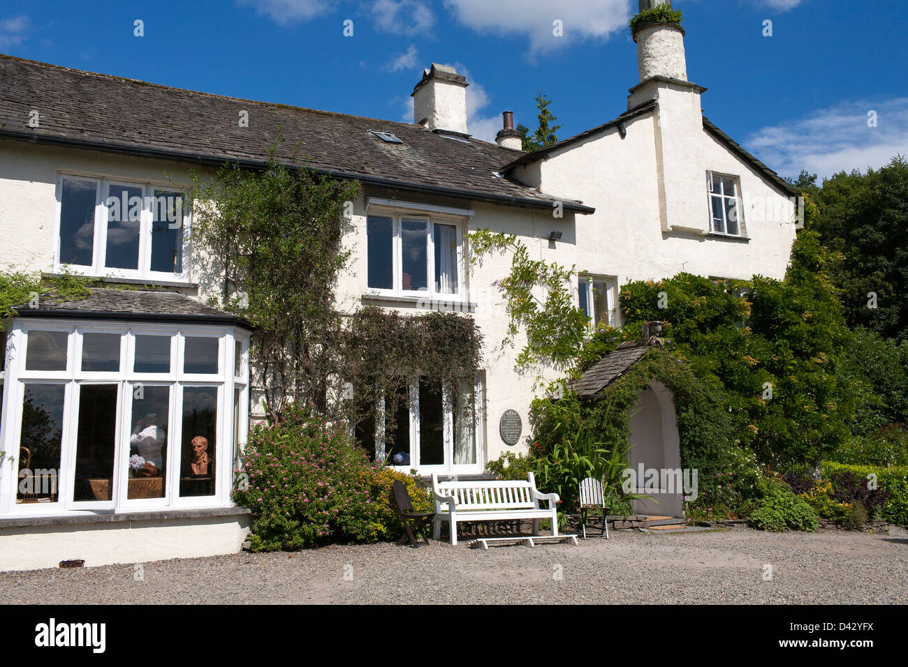 The home of William Wordsworth at Rydal Mount in the Cumbrian Lake ...