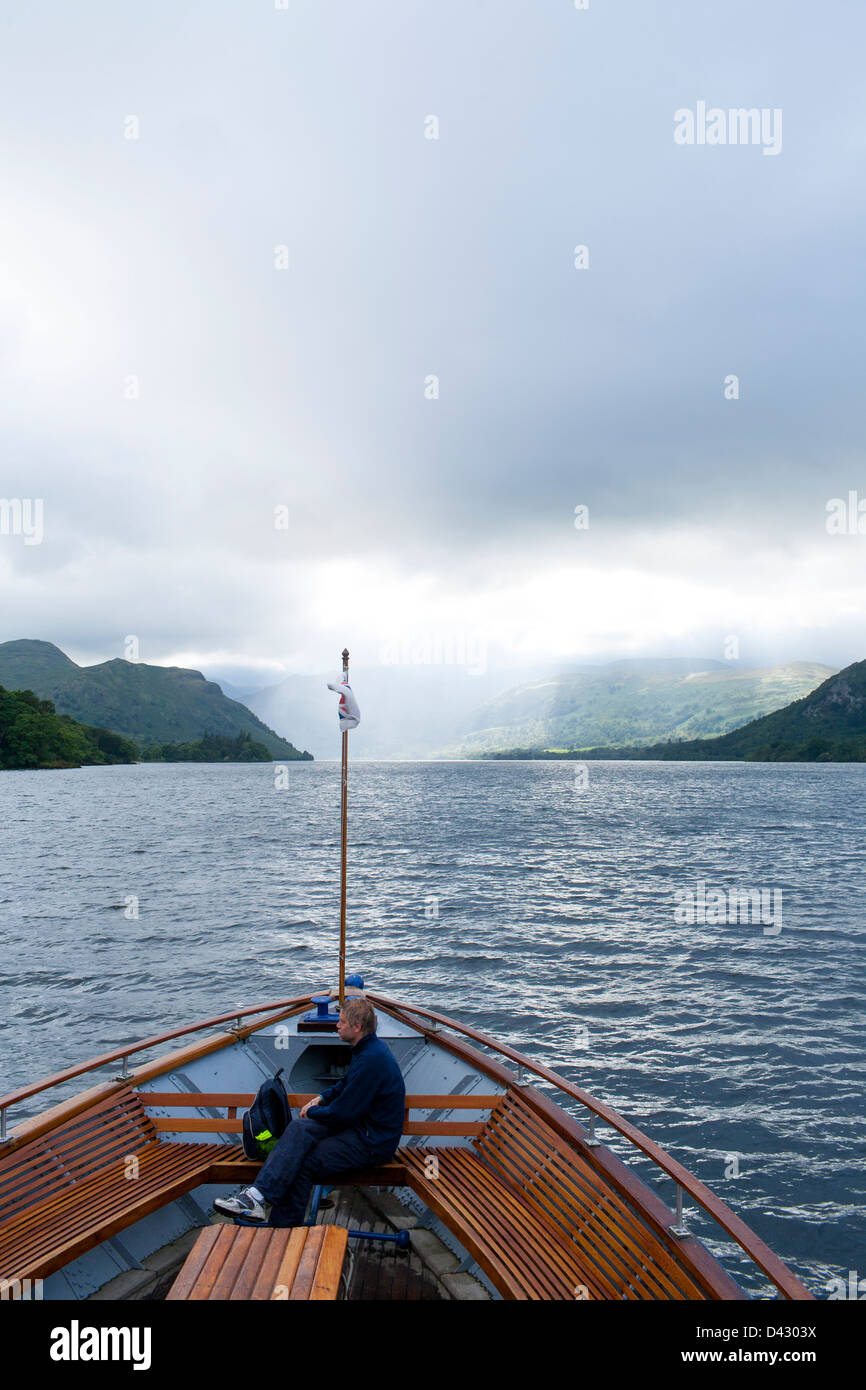 Onboard one of the Ullswater Steamers, a fleet of vintage boats that ...