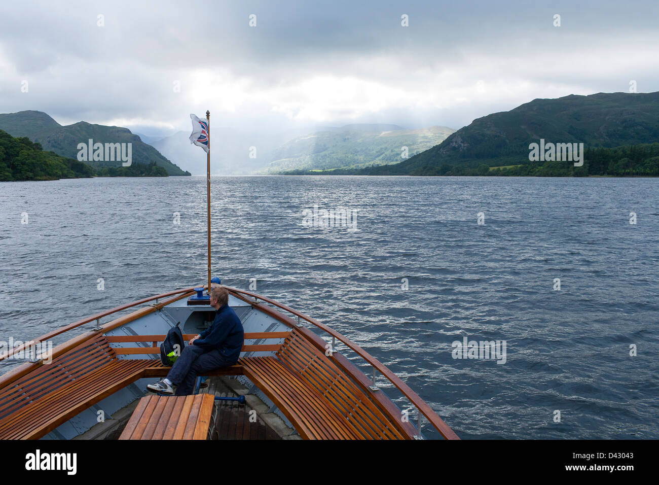 Onboard one of the Ullswater Steamers, a fleet of vintage boats that ...
