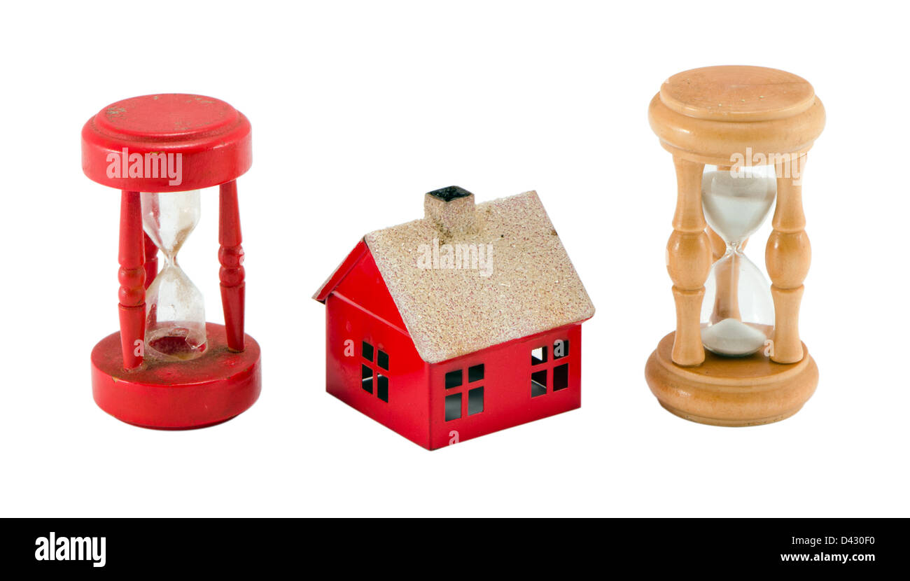 Broken house model Cut Out Stock Images & Pictures - Alamy