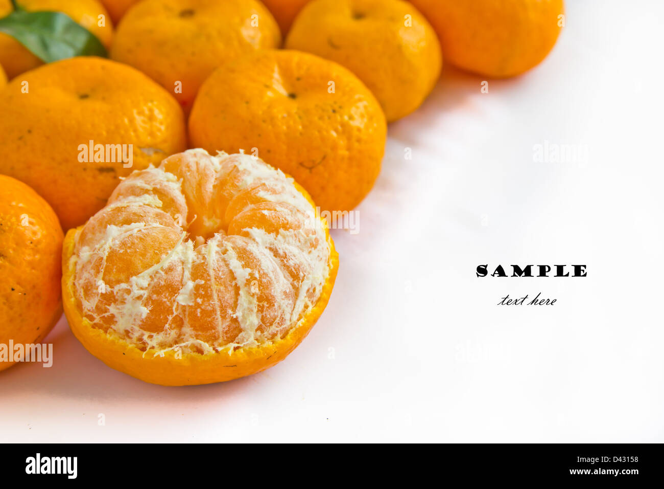 ripe orange isolated on white background Stock Photo - Alamy