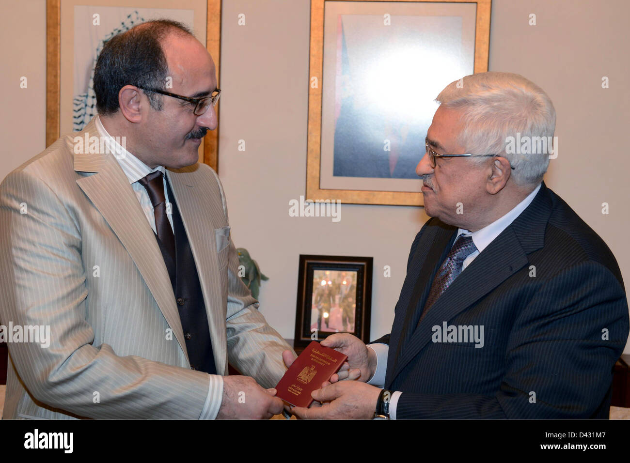 March 2, 2013 - Amman, Amman, Jordan - Palestinian President Mahmoud ...