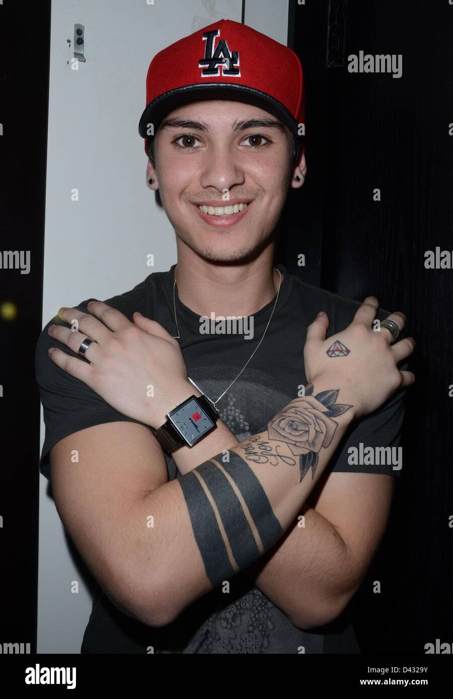New York, USA. 2nd March 2013. Anthony Ladao inside for Midnight Red in ...