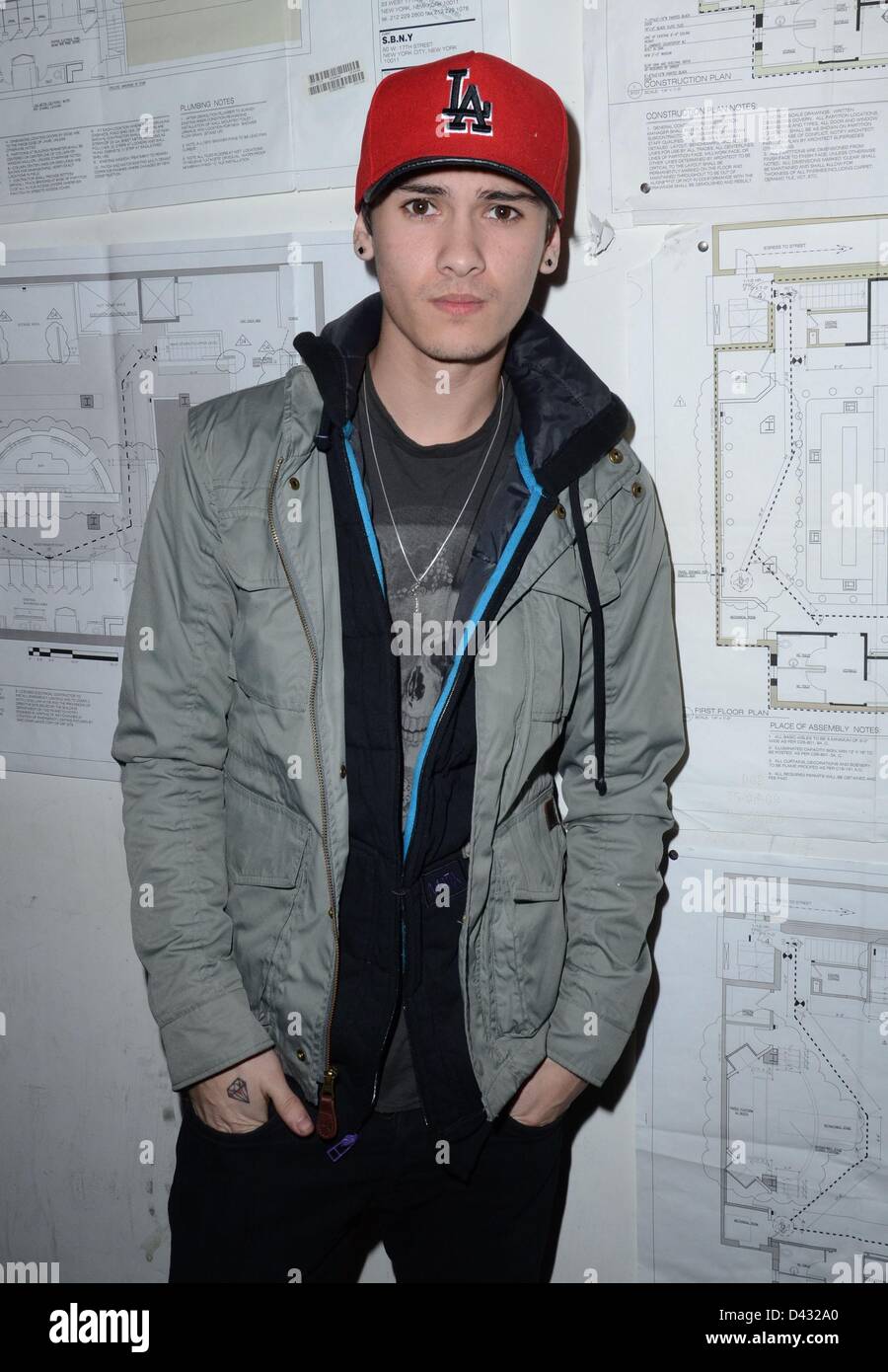 New York, USA. 2nd March 2013. Anthony Ladao inside for Midnight Red in ...