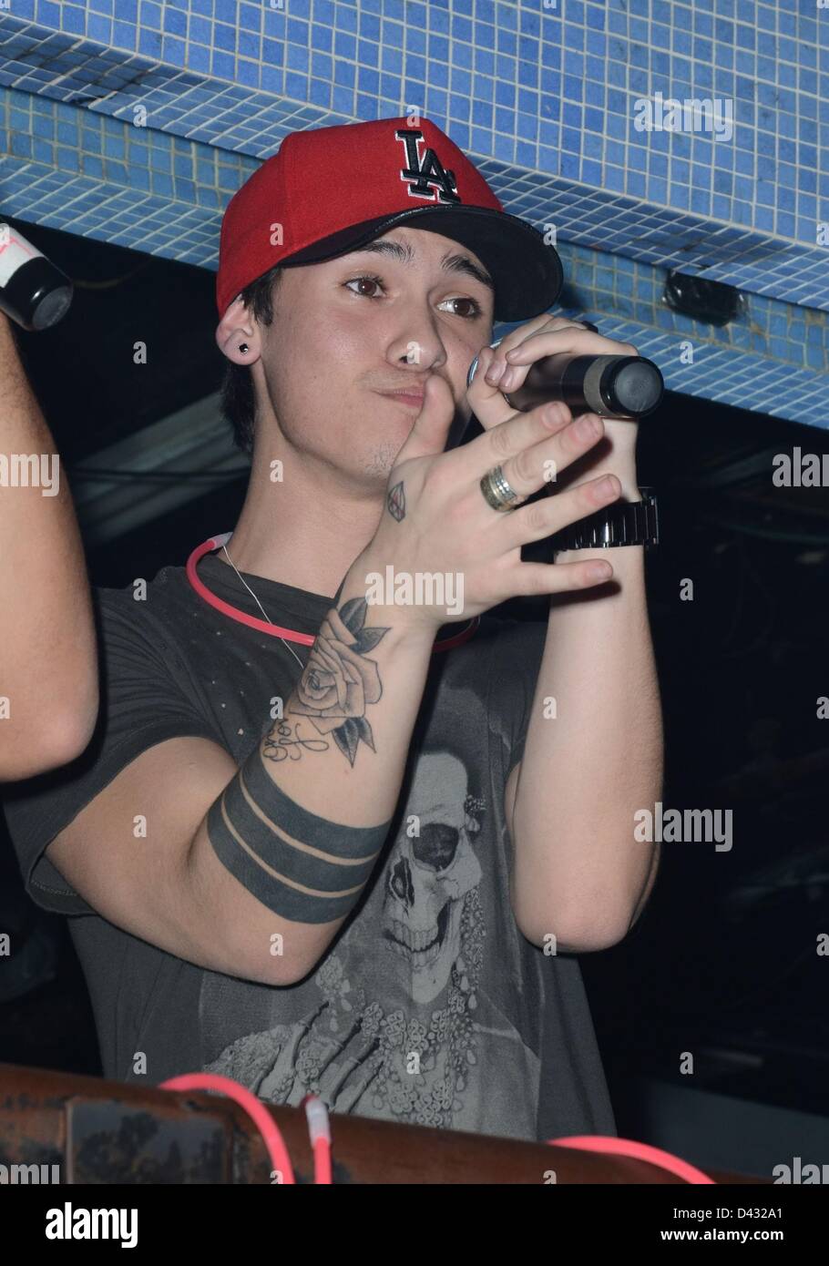 New York, USA. 2nd March 2013. Anthony Ladao inside for Midnight Red in ...