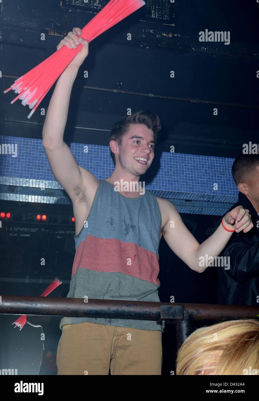 New York, USA. 2nd March 2013. Colton Rudloff inside for Midnight Red ...