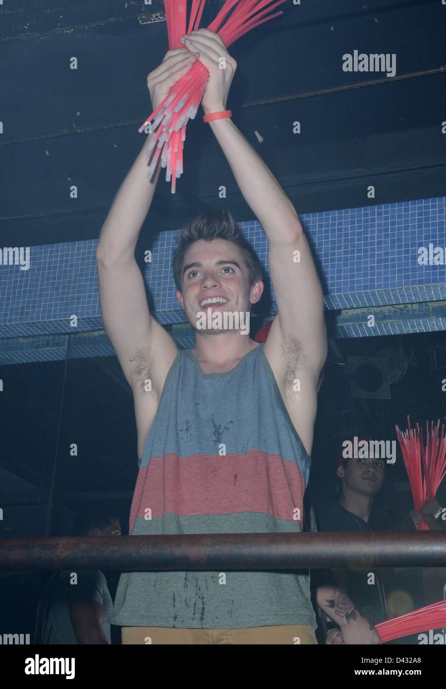 New York, USA. 2nd March 2013. Colton Rudloff inside for Midnight Red ...