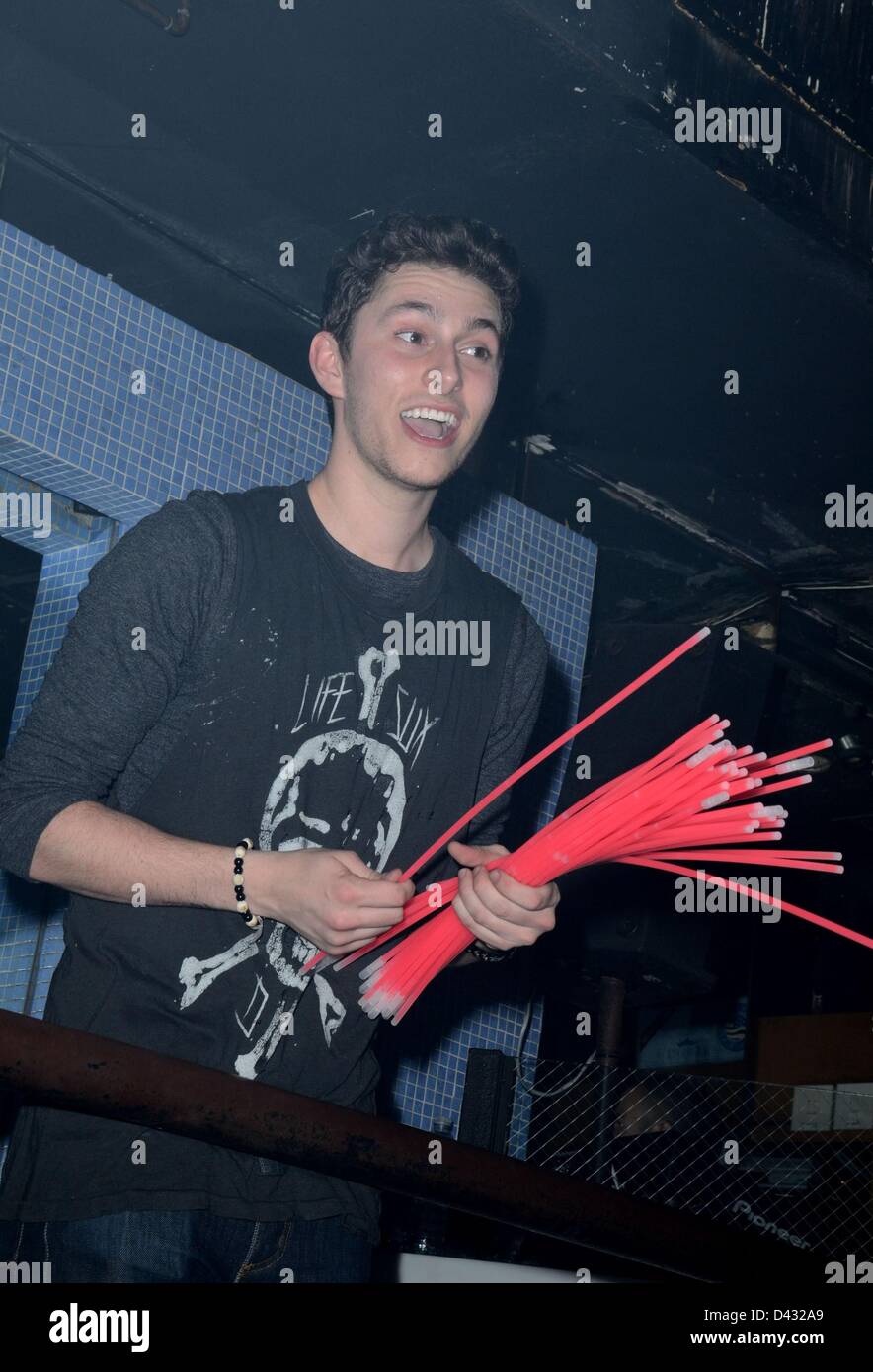 New York, USA. 2nd March 2013. Eric Secharia inside for Midnight Red in ...