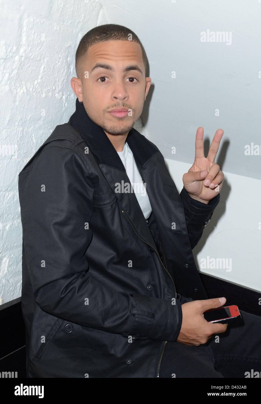 New York, USA. 2nd March 2013. Joey Diggs Jr. inside for Midnight Red ...