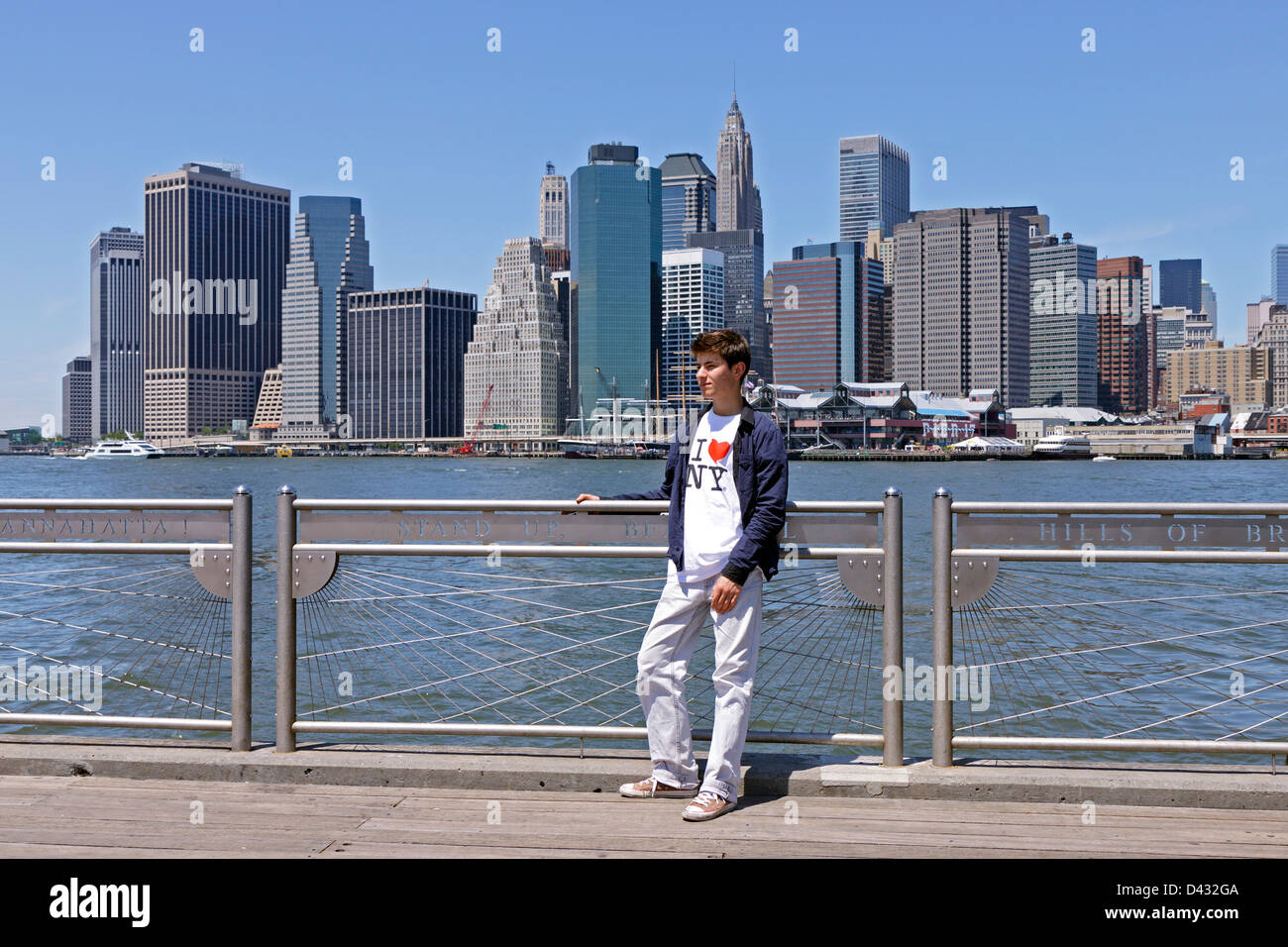 Skyline of Lower Manhattan, New York Stock Photo - Alamy