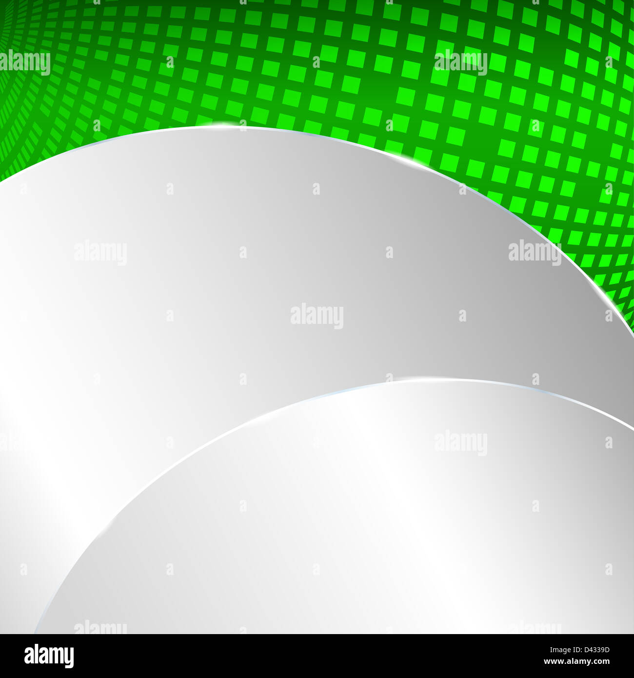 Abstract metallic background with green element Stock Photo - Alamy