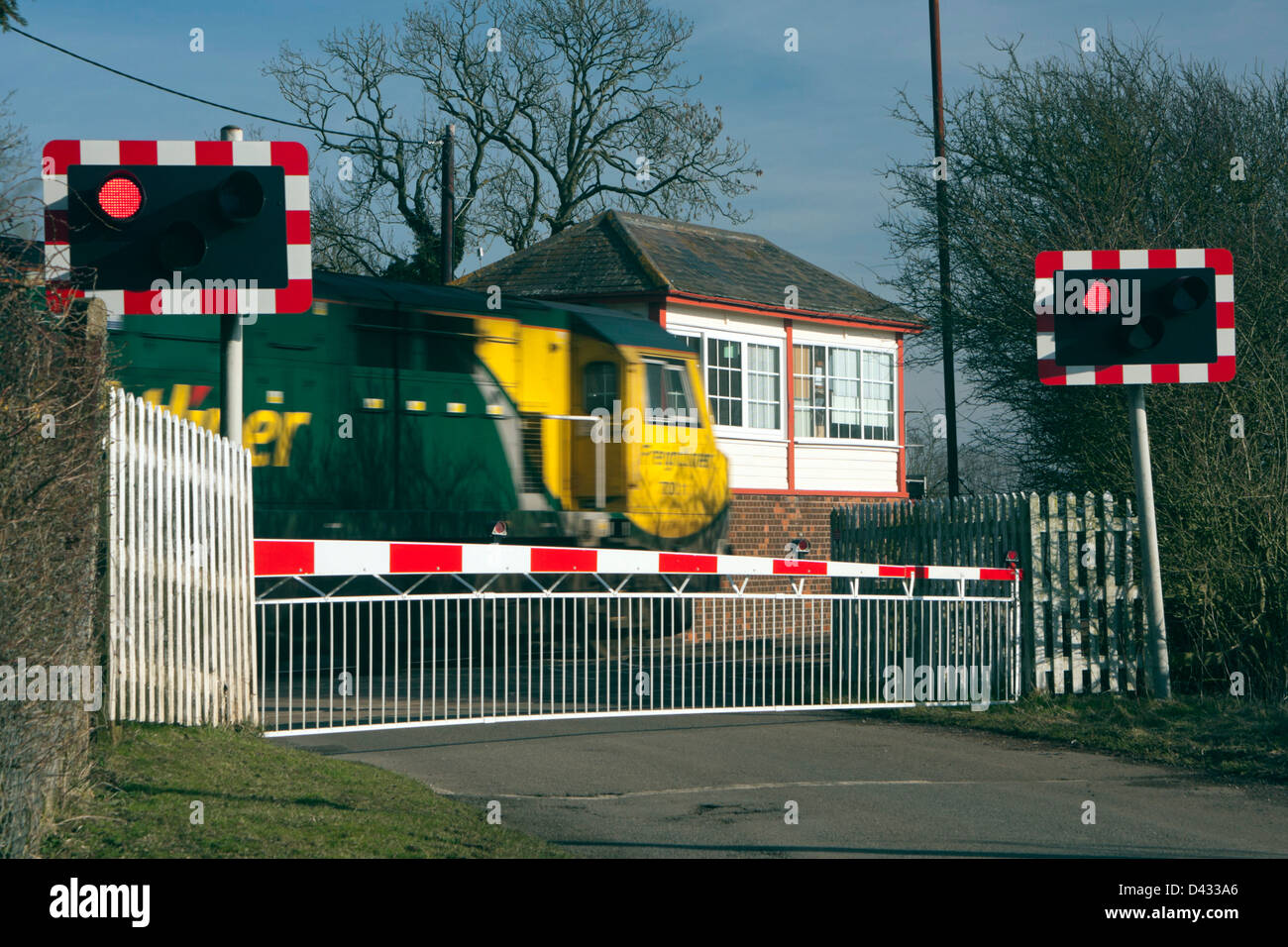 Whissendine Railway Crossing at Whissendine in Rutland, UK Stock Photo ...