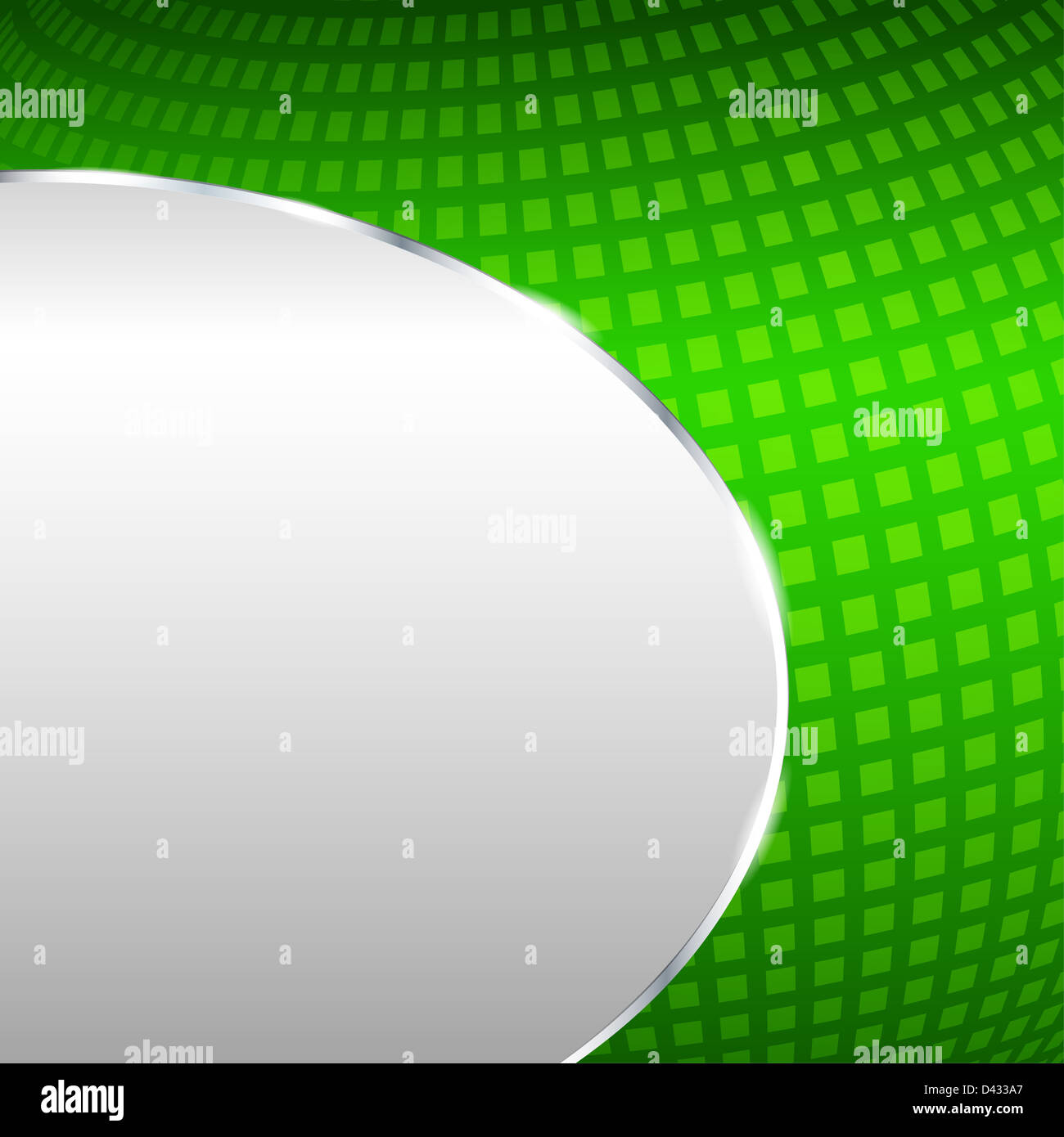 Abstract metallic background with green element Stock Photo - Alamy