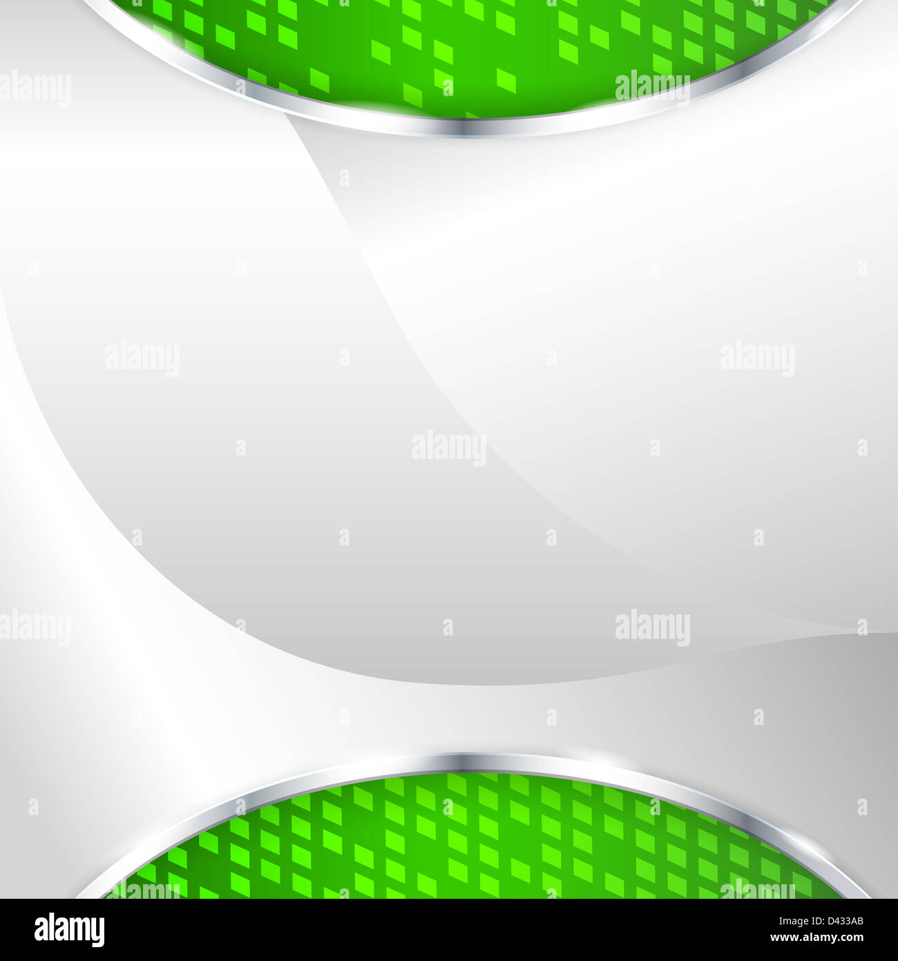 Abstract metallic background with green element Stock Photo - Alamy