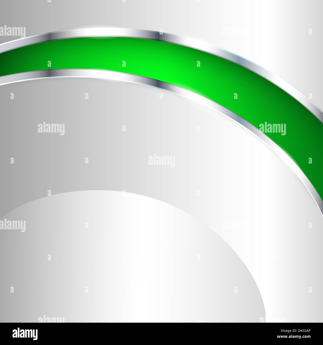 Abstract metallic background with green element Stock Photo - Alamy