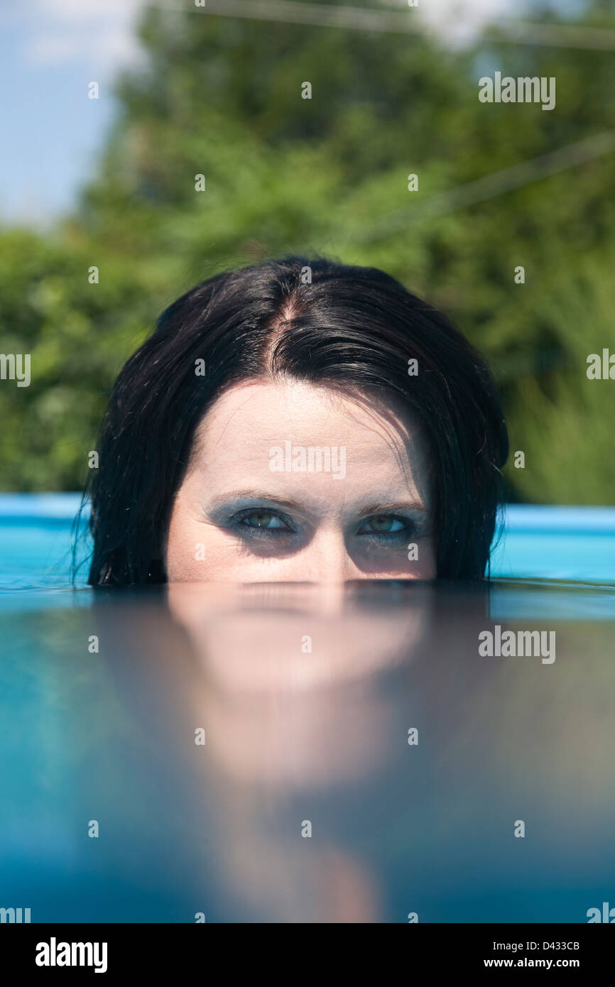 Berlin, Germany, a woman in the pool Stock Photo - Alamy