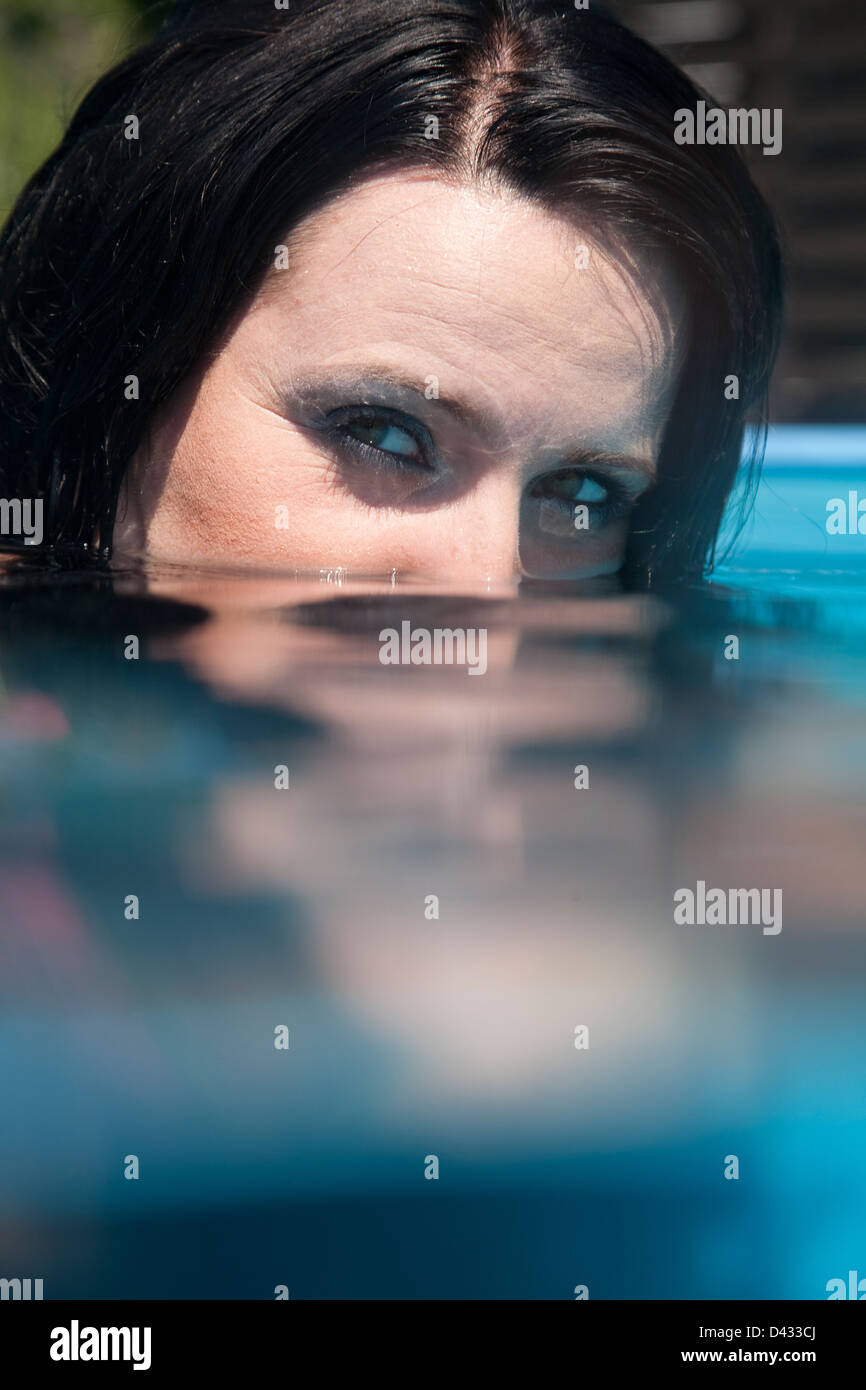 Berlin, Germany, a woman in the pool Stock Photo - Alamy