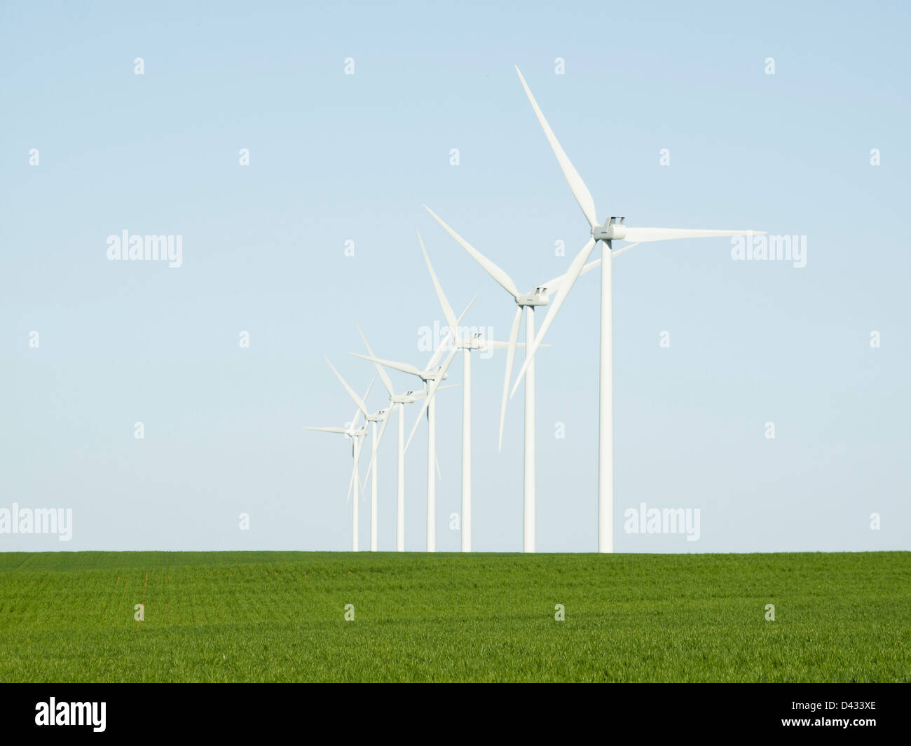 Wind turbines farm in Limon, Colorado Stock Photo - Alamy