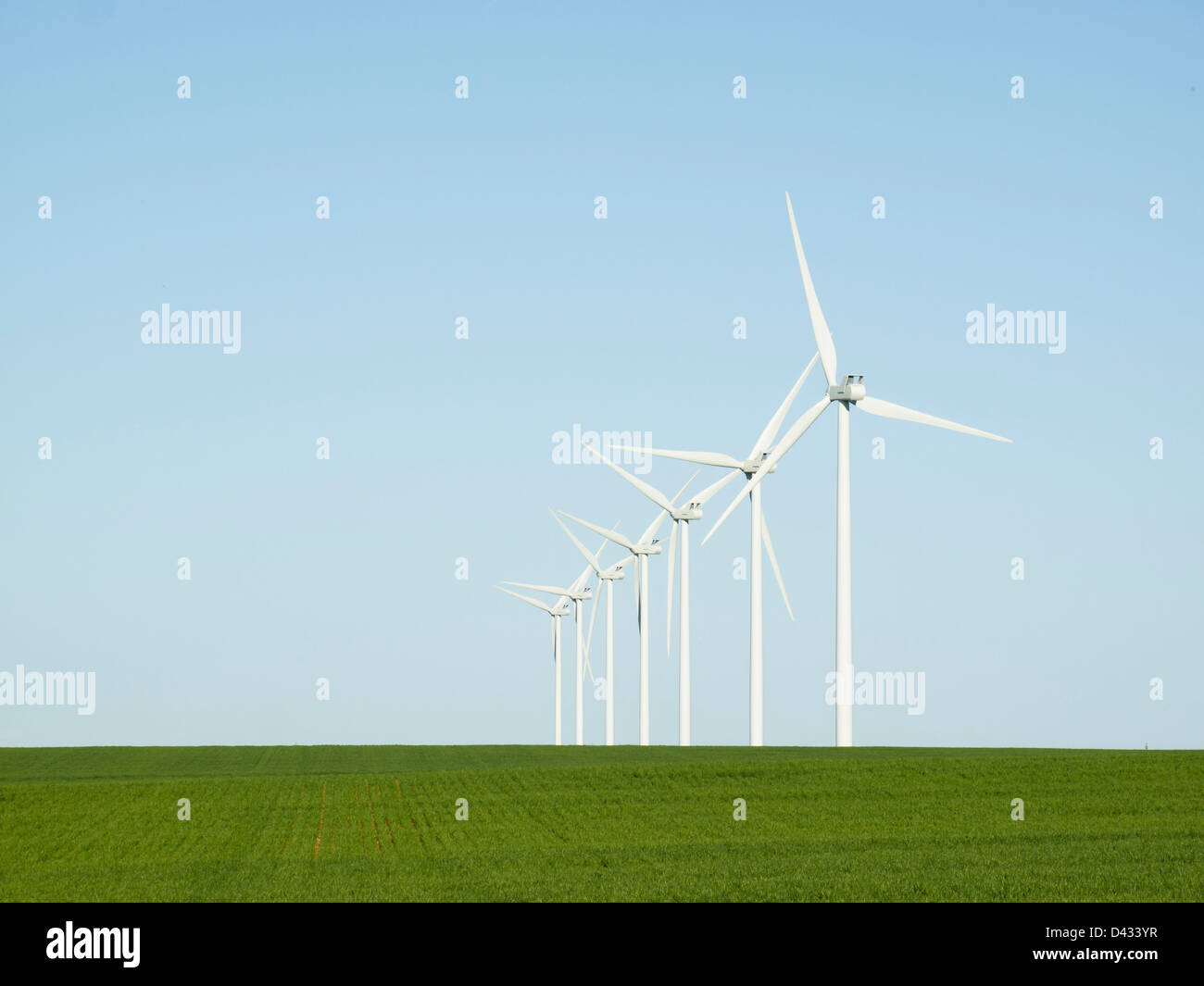 Wind turbines farm in Limon, Colorado Stock Photo - Alamy