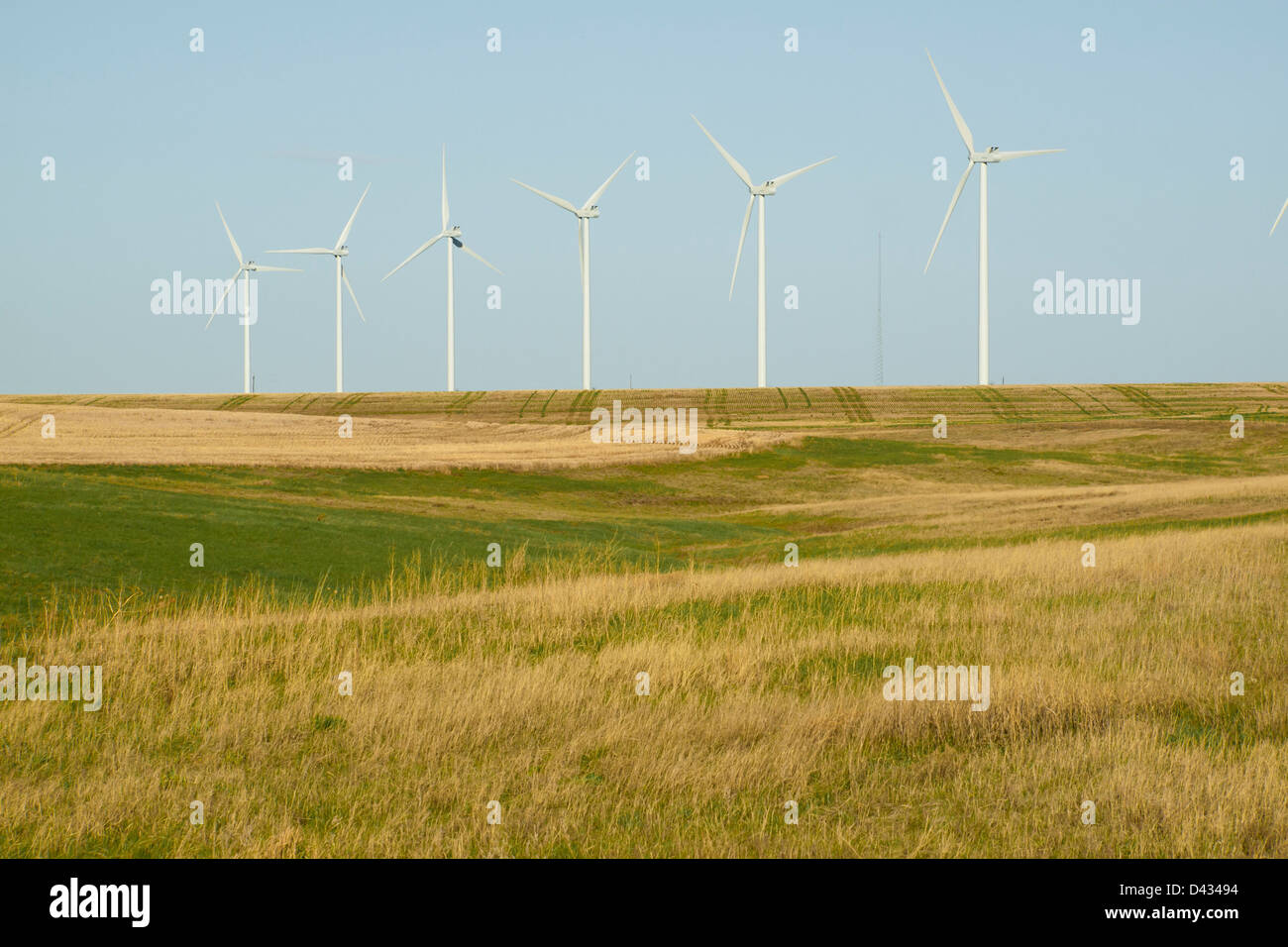 Wind turbines farm in Limon, Colorado Stock Photo - Alamy