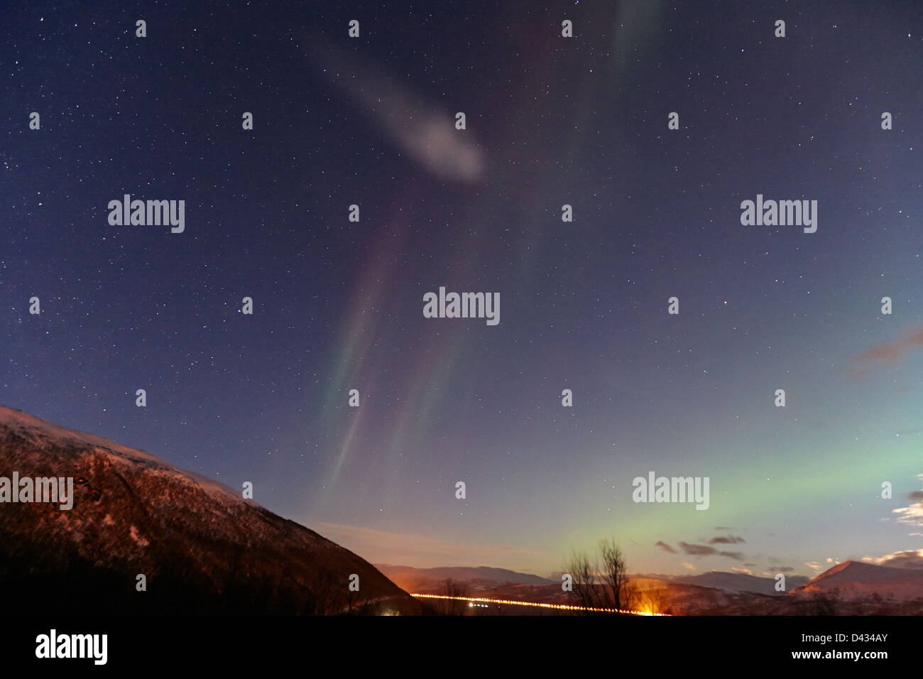 White Aurora Borealis
