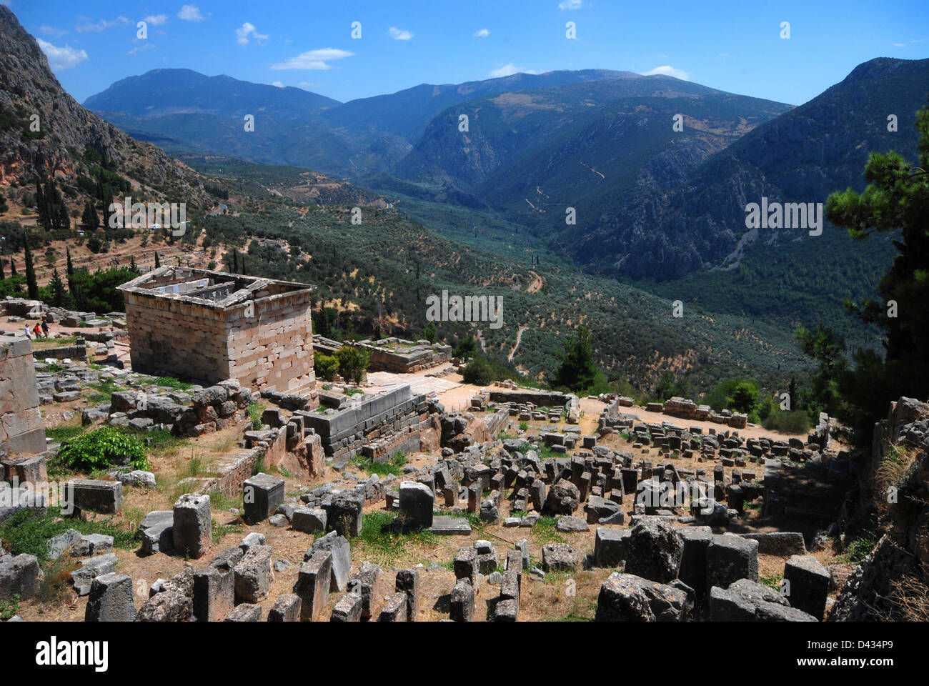 The Ancient Greek ruins of Delphi, Greece Stock Photo - Alamy
