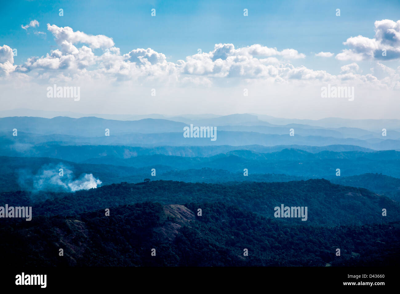 Beautiful mountains landscape with blue sky Stock Photo - Alamy