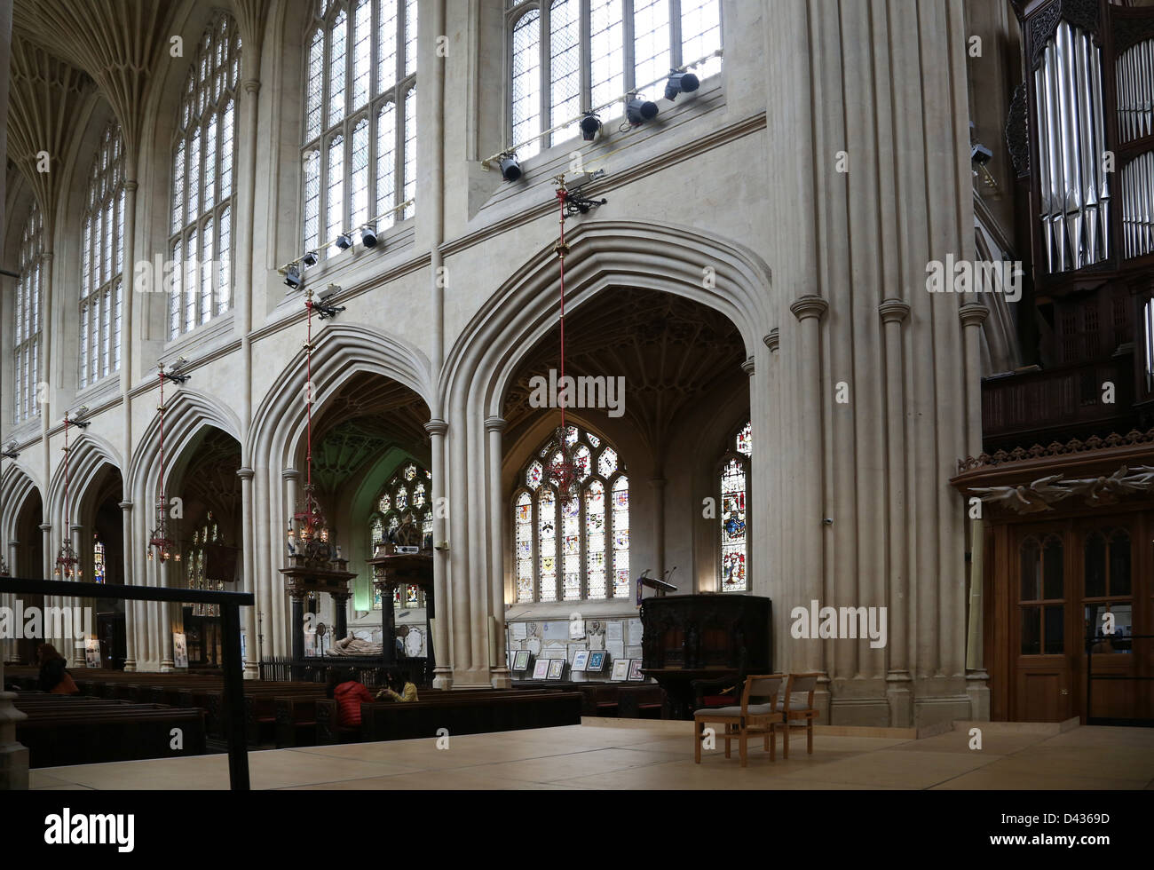 Bath abbey interior hi-res stock photography and images - Alamy
