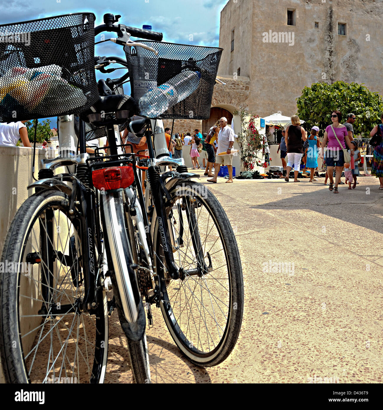 Market in san francisco javier formentera hi-res stock photography and ...