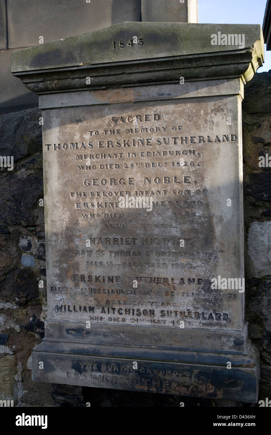 Canongate church cemetery hi-res stock photography and images - Alamy