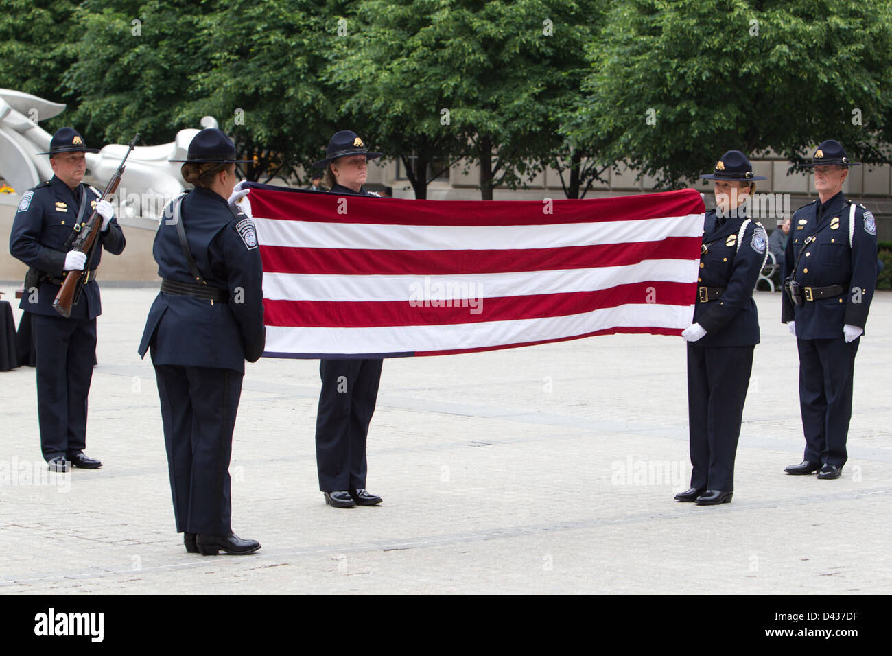 CBP Honor Guard to CBP Family Members Stock Photo - Alamy