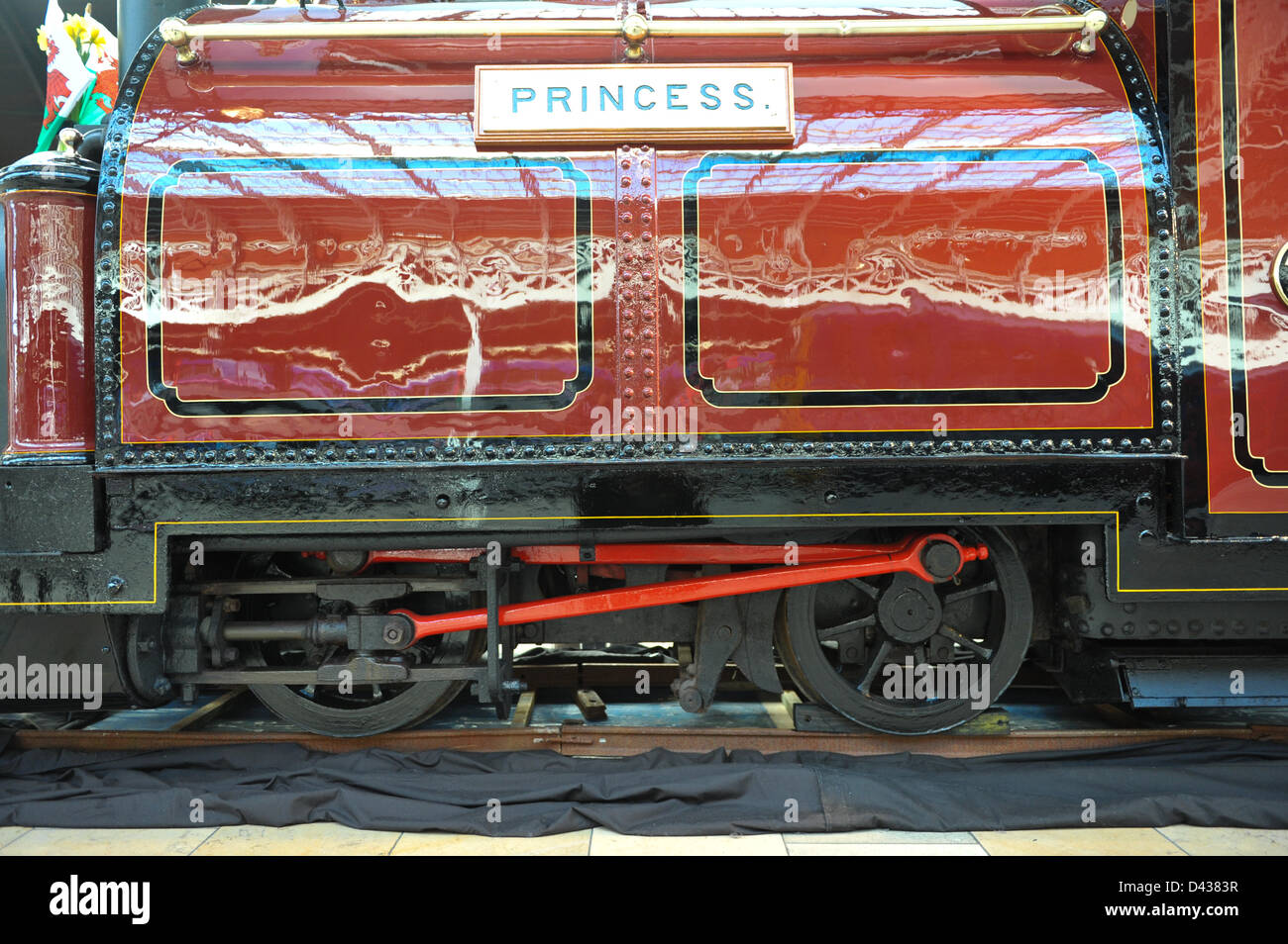 Paddington, London, UK. 3rd March 2013. The Princess steam engine sits ...