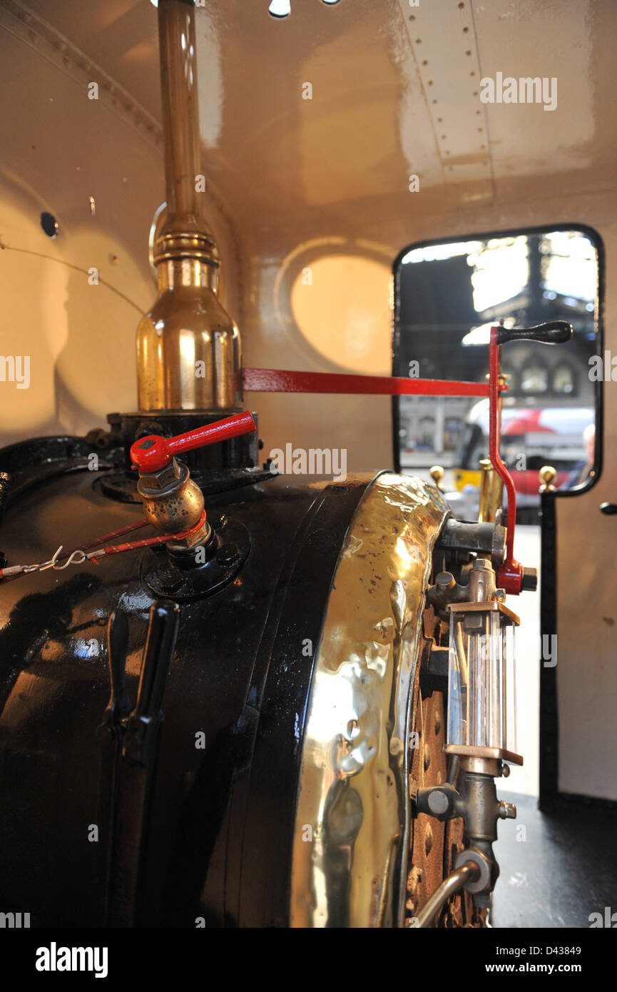 Paddington, London, UK. 3rd March 2013. The Princess steam engine sits ...