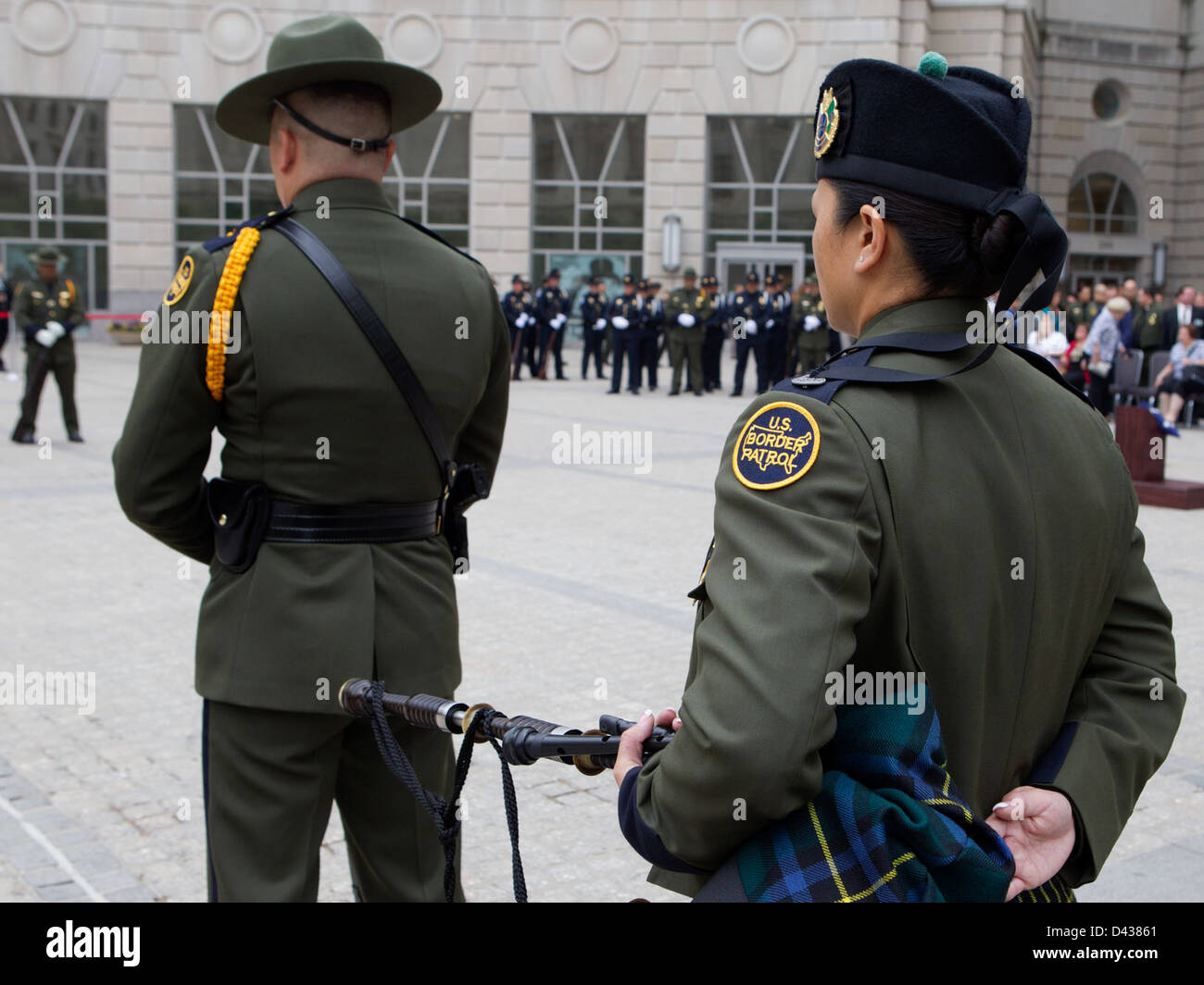 CBP's Honor Guard presented a ceremonial tribute to CBP family members ...