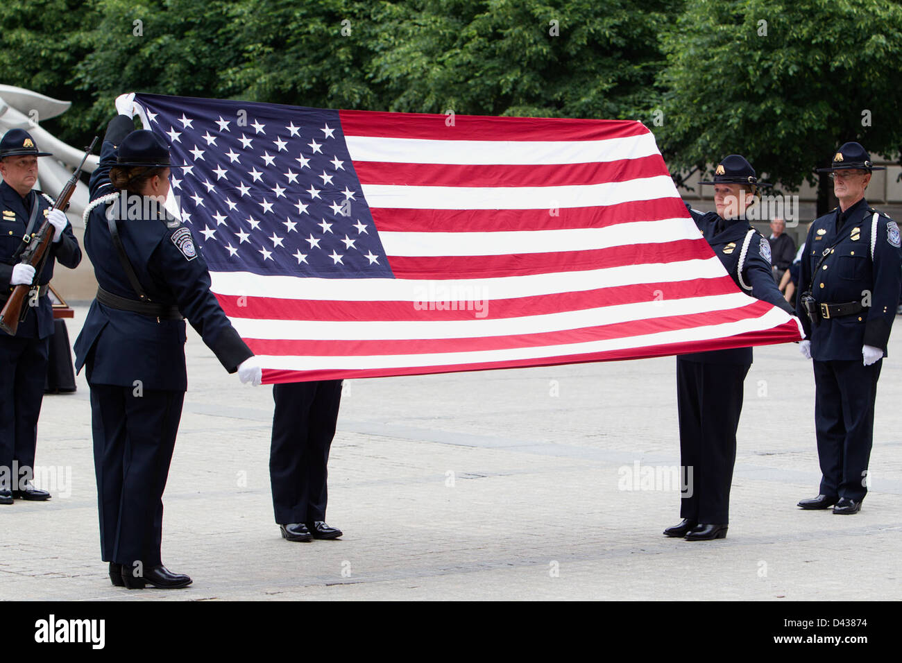 The CBP Honor Guard presented a special ceremony at the Ronald Reagan ...
