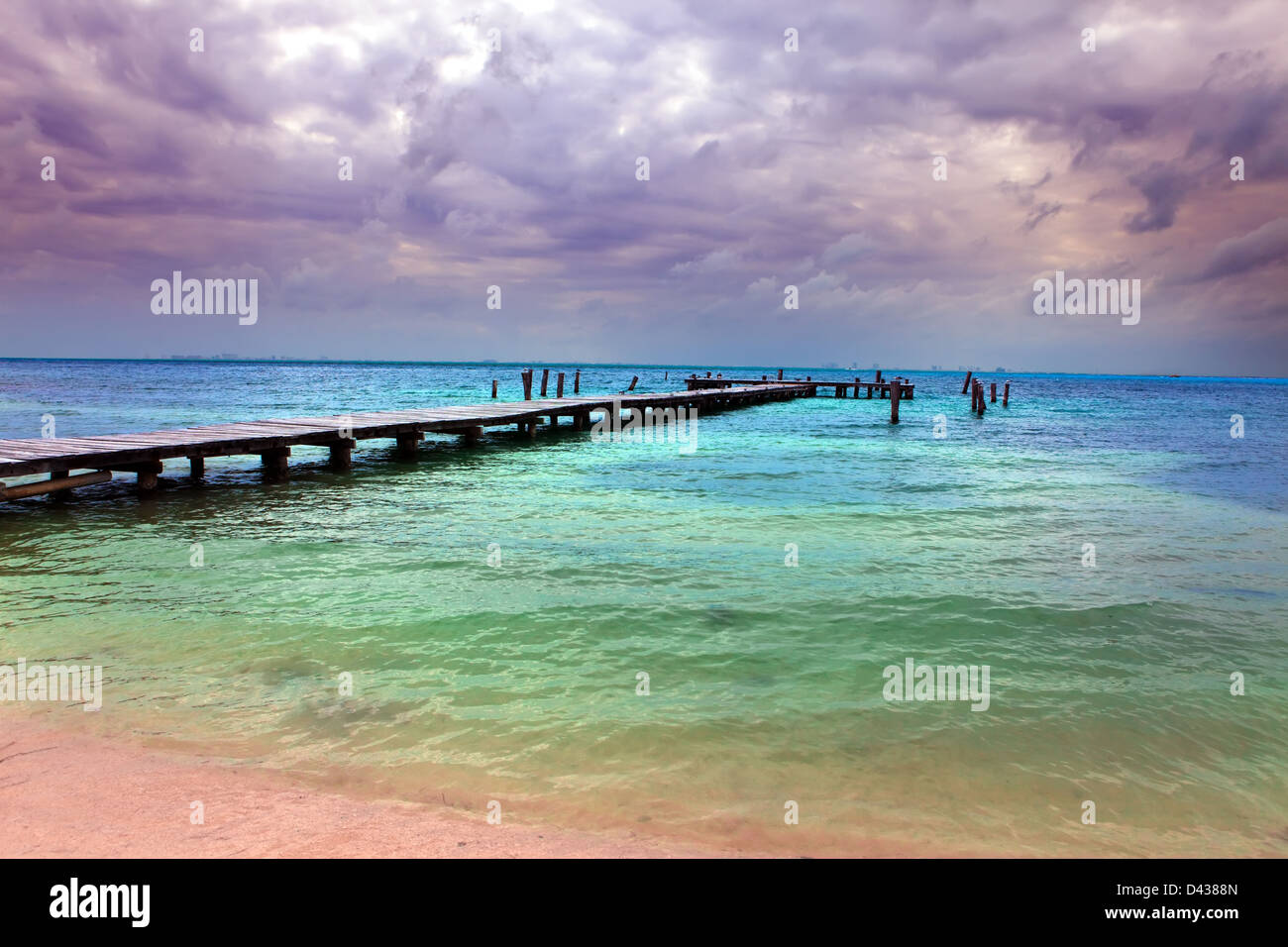 pier in the sea Stock Photo - Alamy