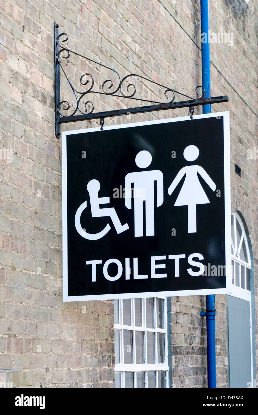Public toilets sign Stock Photo - Alamy