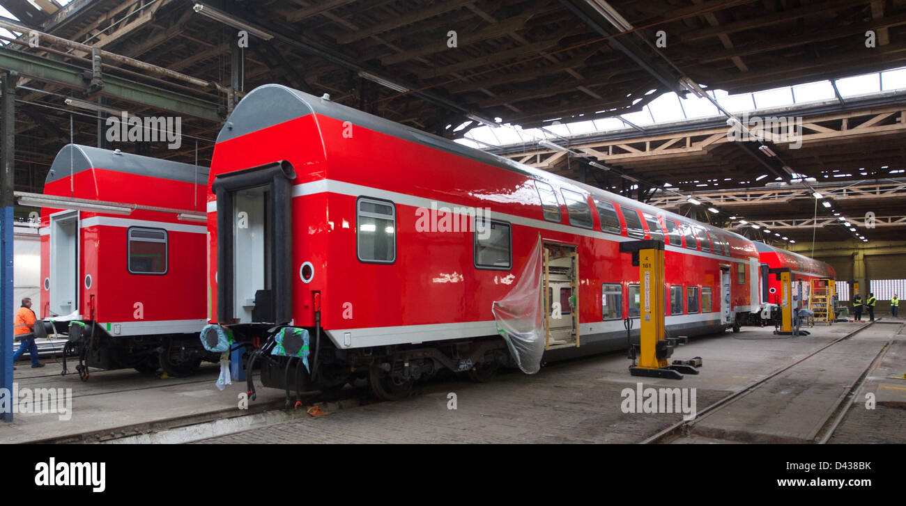 Double deck carriage deutsche bahn regio High Resolution Stock ...