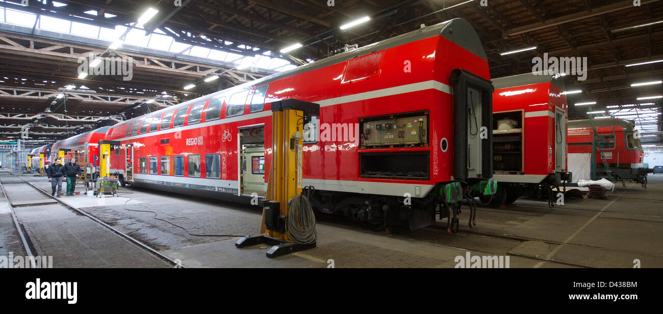 Double deck carriage deutsche bahn regio High Resolution Stock ...