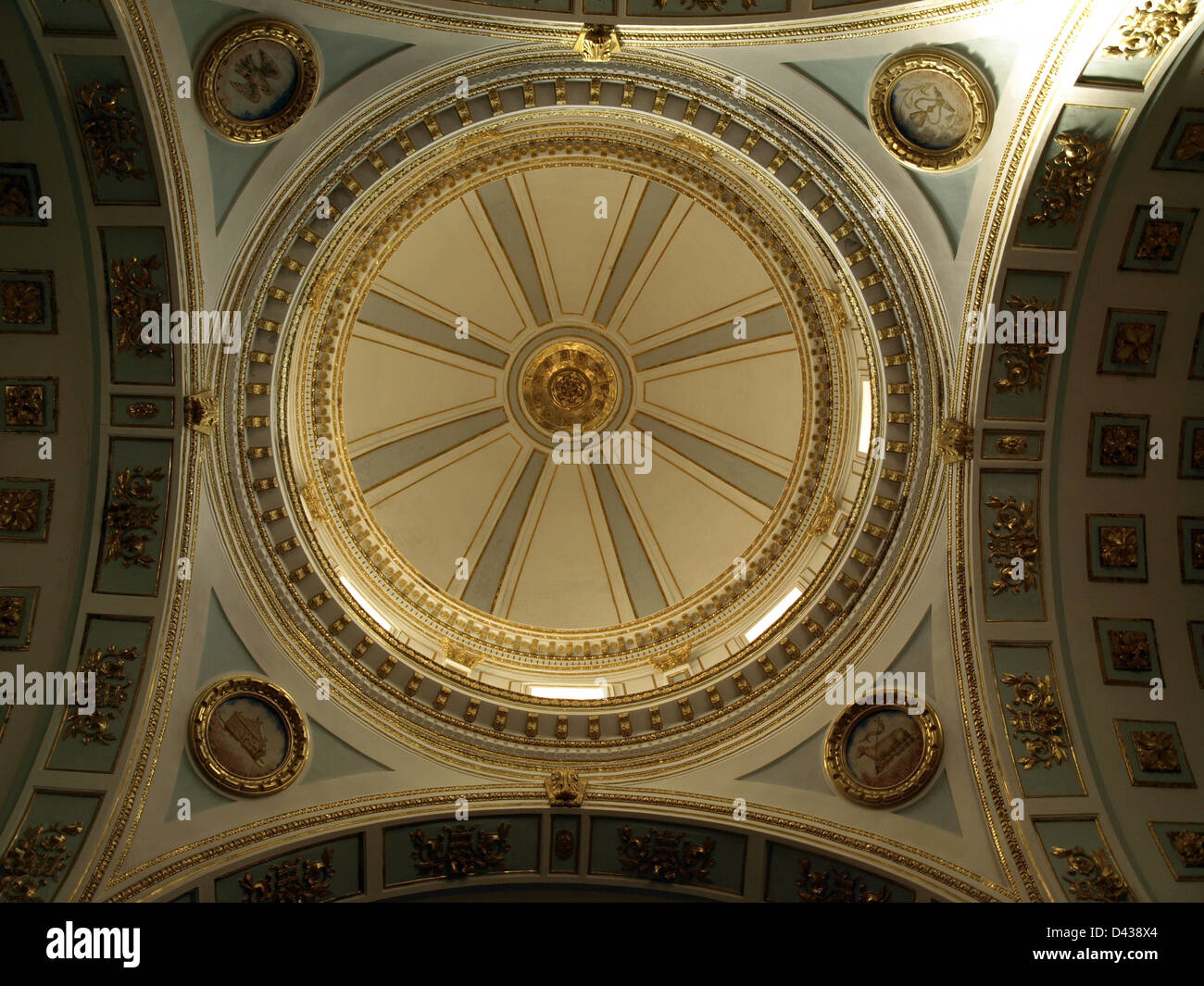 Spanish Church interior domed ceiling Stock Photo - Alamy