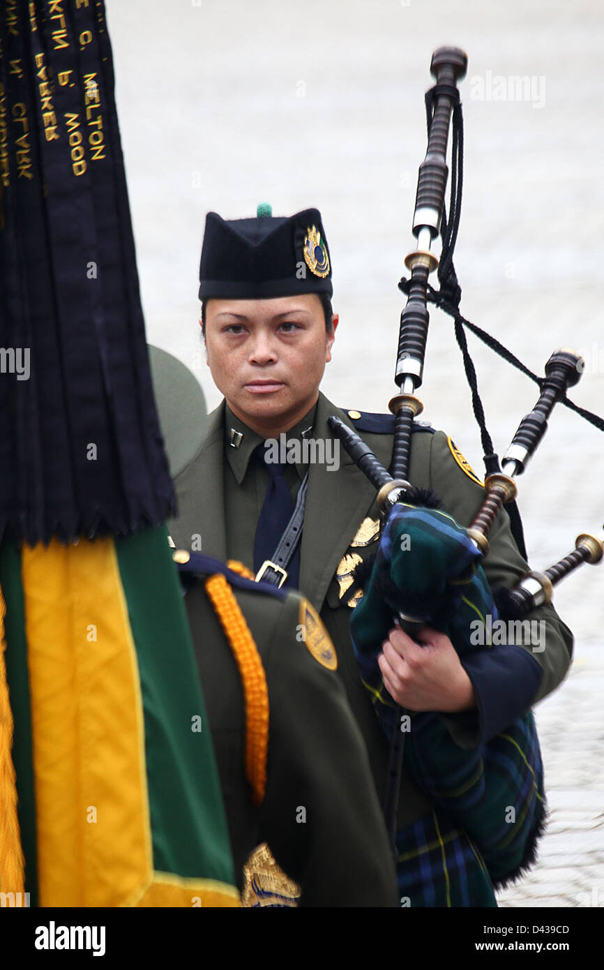 CBP officers participated in an Honor Guard competition, demonstrating ...