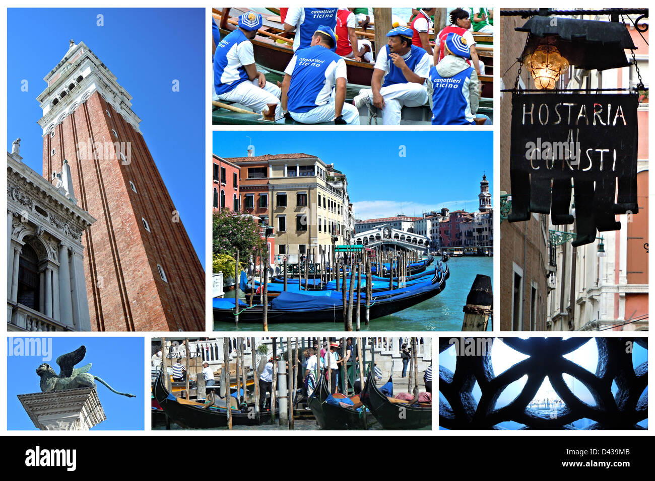 Collage of images from Venice Italy Stock Photo - Alamy